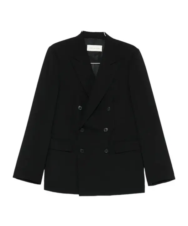 Dries Van Noten Double-breasted Suit Jacket - Black