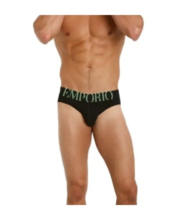 Emporio Armani Logo Detail Panties - Brown