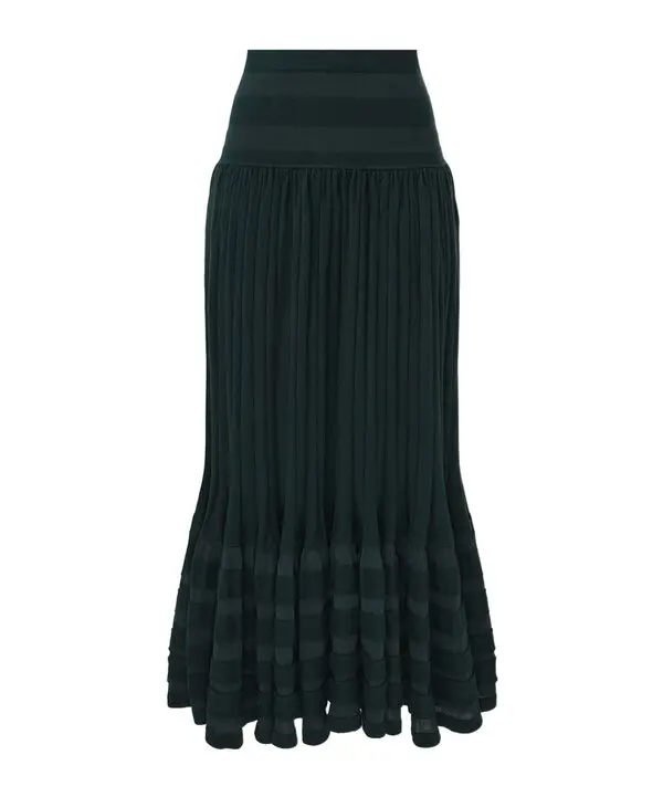 Zimmermann Teal Rebellion Midi Skirt - Blue-green
