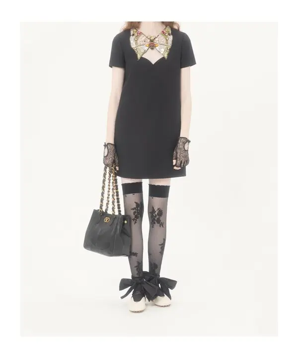 Valentino Garavani Embellished Butterfly Bow Dress