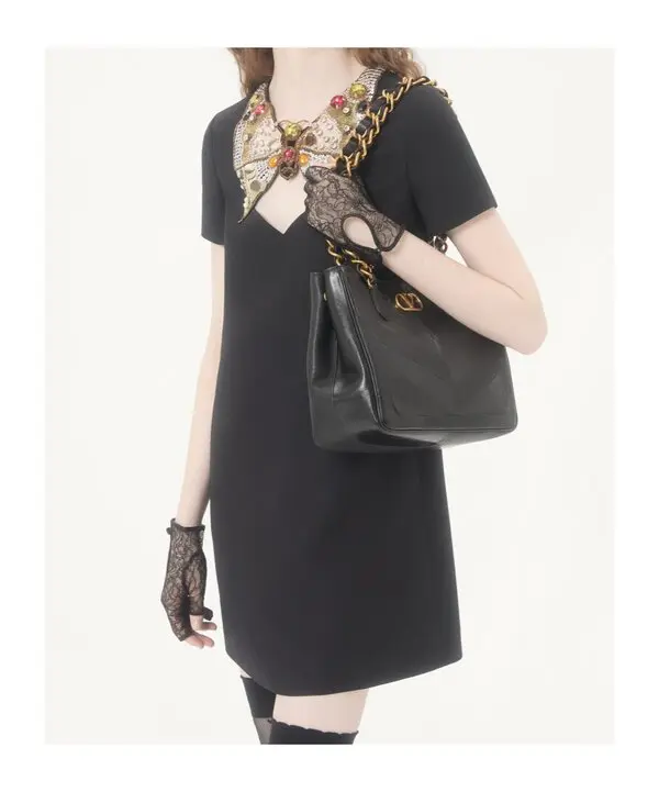 Valentino Garavani Embellished Butterfly Bow Dress