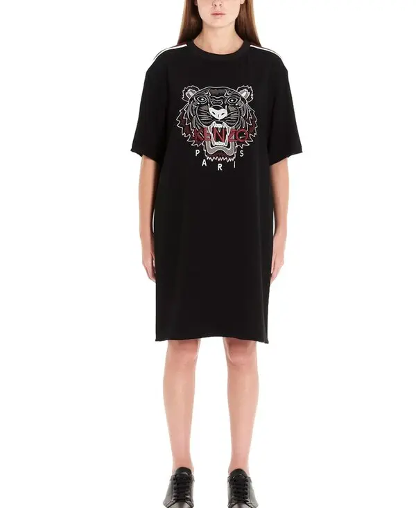 Kenzo Tiger Head Embroidered Dress
