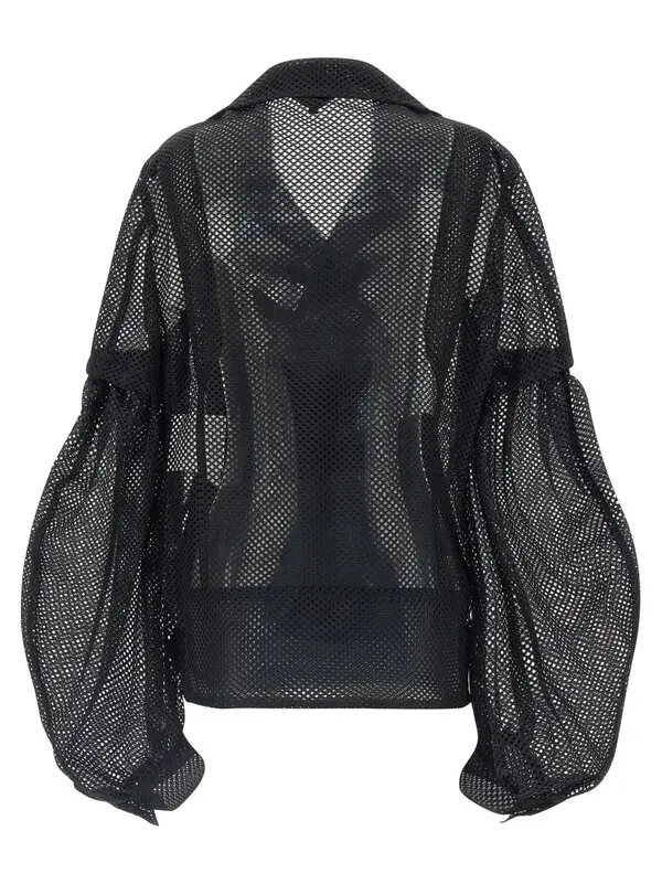 Comme Des Garçons Balloon Sleeve Mesh Jacket