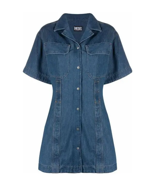 DIESEL® De-amabel-sp Denim Shirt Dress - Blue