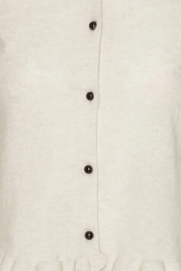 ROTATE BY BIRGER CHRISTENSEN Ruffled Hem Cardigan - No