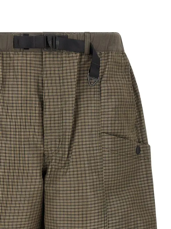 Comme Des Garçons Vichy Micro-check Bermuda Shorts - Green