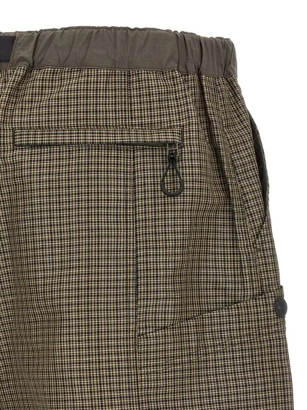Comme Des Garçons Vichy Micro-check Bermuda Shorts - Green