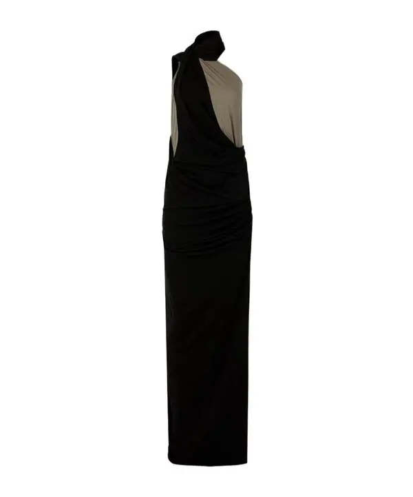 ENTIRE STUDIOS Draped One-shoulder Dress - Black
