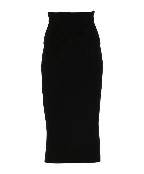 IRO PARIS Ribbed Knit Midi Skirt