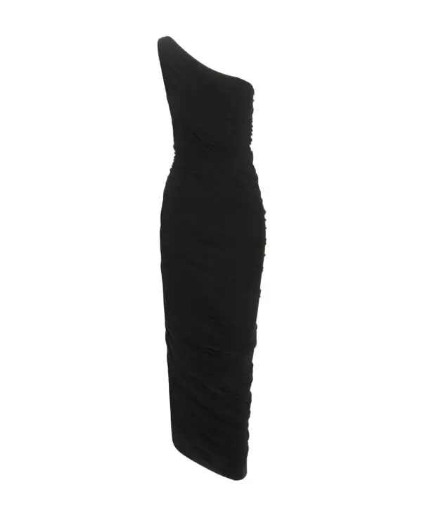 Norma Kamali One-shoulder Crepe Dress