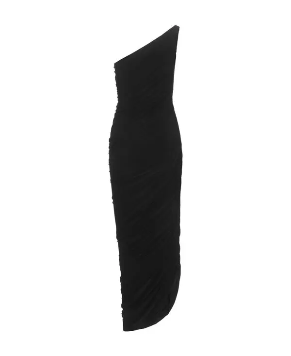 Norma Kamali One-shoulder Crepe Dress