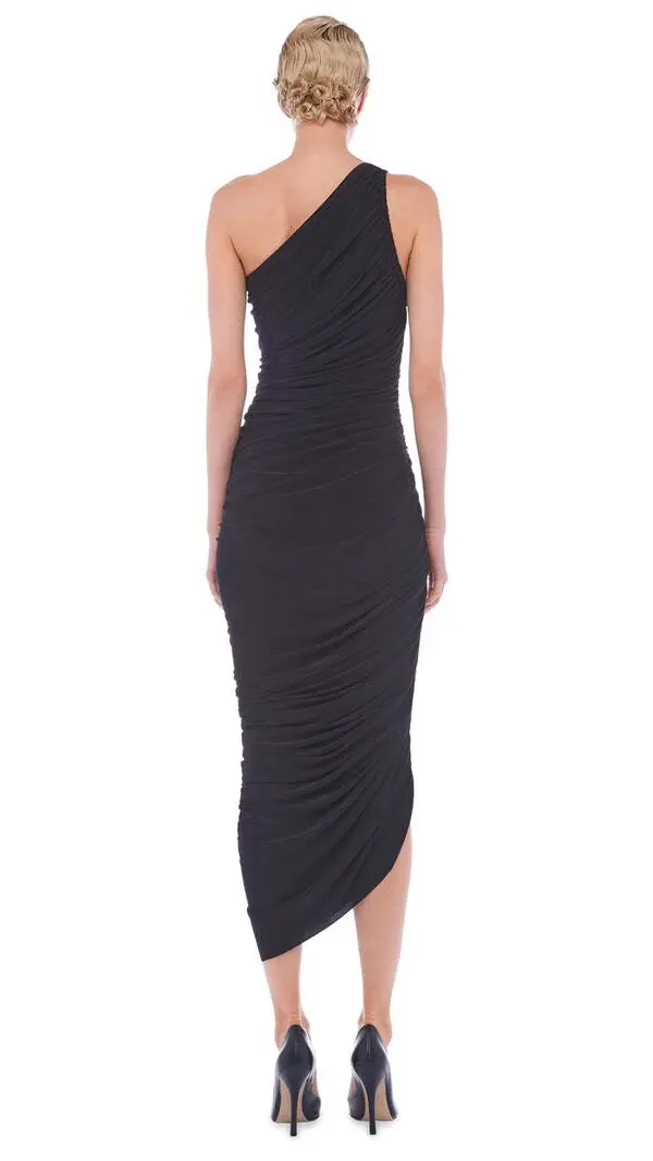 Norma Kamali One-shoulder Crepe Dress