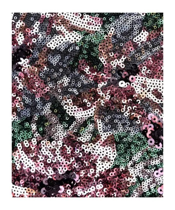 SELF-PORTRAIT Sequined Floral Mini Skirt