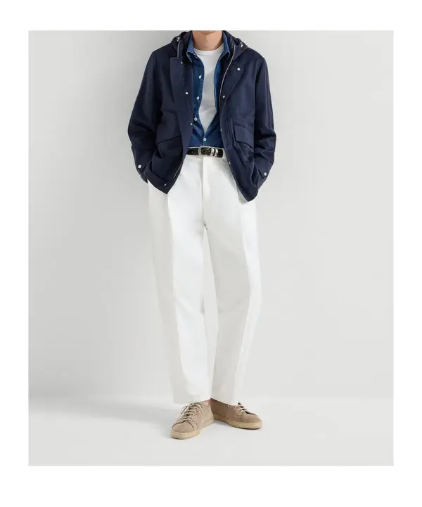 Brunello Cucinelli Lightweight Flannel Parka