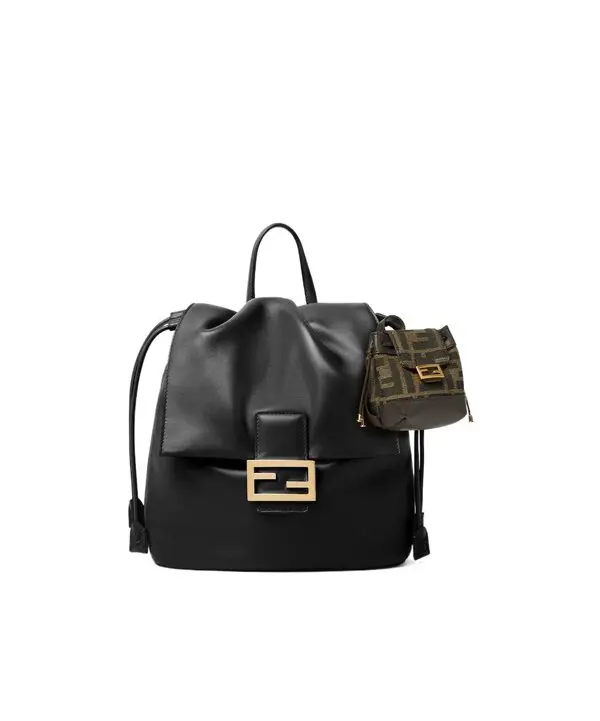 Fendi Nano Backpack Charm In Jacquard Ff Motif