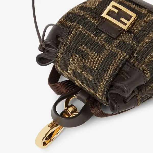 Fendi Nano Backpack Charm In Jacquard Ff Motif