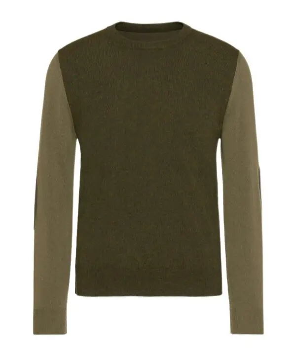 MAISON MARGIELA Two-tone Knitted Jumper With Contrast Elbow Patches - Invalid