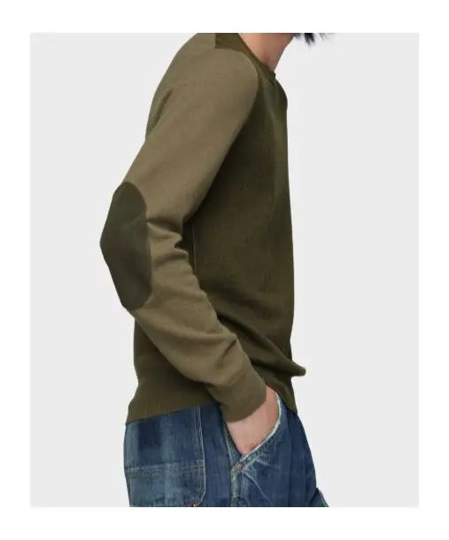 MAISON MARGIELA Two-tone Knitted Jumper With Contrast Elbow Patches - Invalid