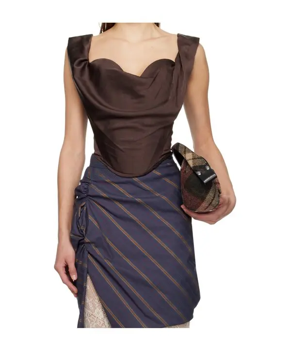VIVIENNE WESTWOOD Sweetheart Neck Corset Top - Black