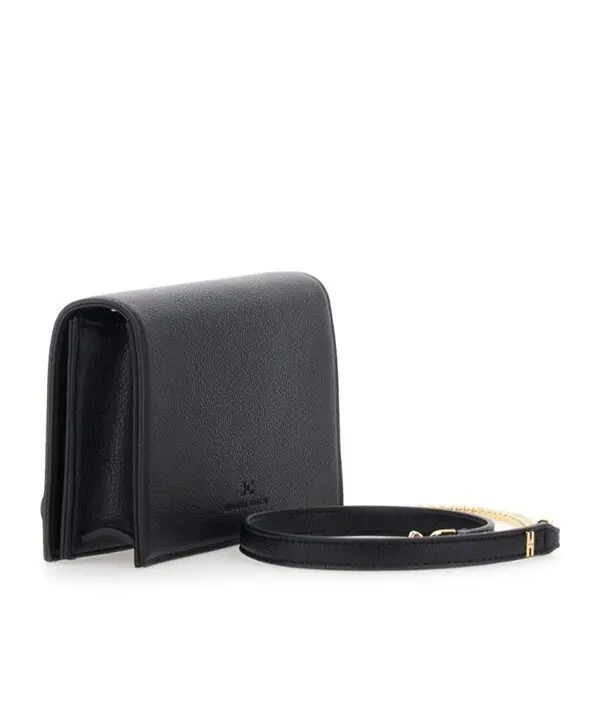 Elisabetta Franchi Chain Strap Logo Clutch Bag