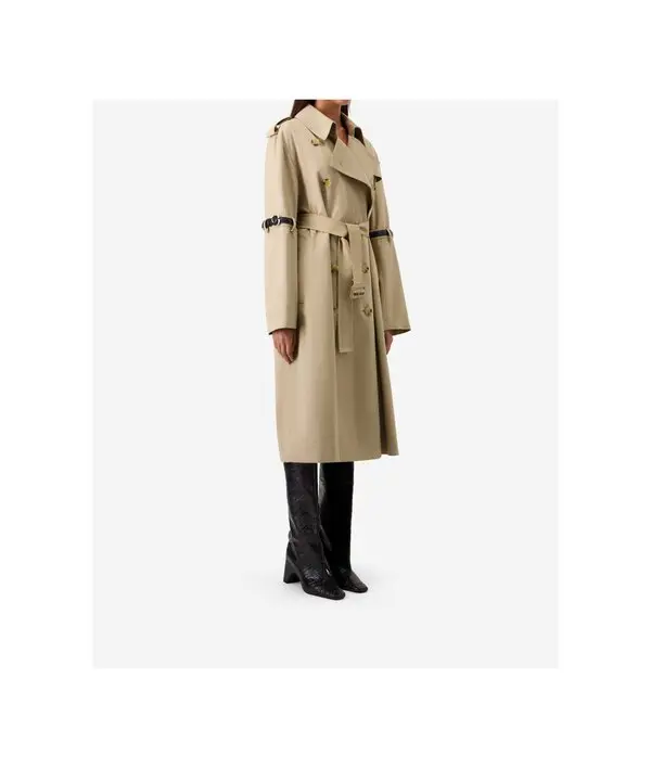 Coperni Mid-length Trench Coat With Defined Waist - Brown