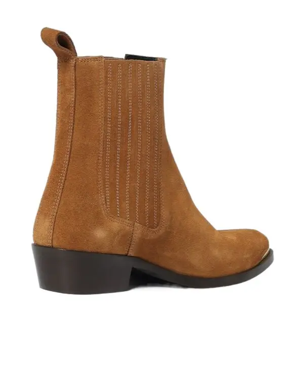Isabel Marant Étoile Slip-on Boots With Chunky Heel - Brown