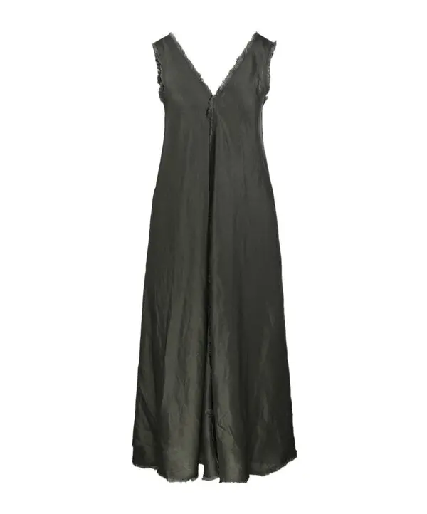 P.a.r.o.s.h Sleeveless V-neck Maxi Dress - Black