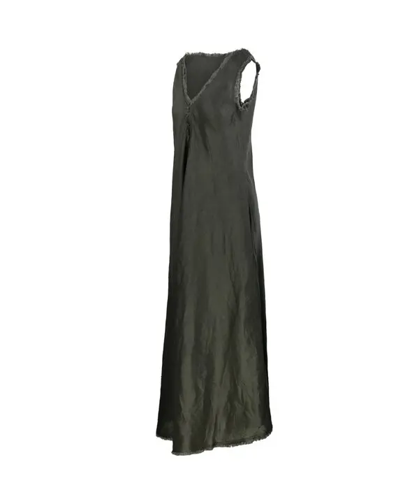 P.a.r.o.s.h Sleeveless V-neck Maxi Dress - Black