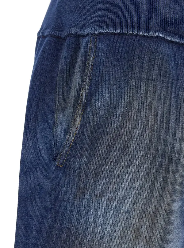 Dsquared2 Elasticated Waistband Denim Shorts - Blue