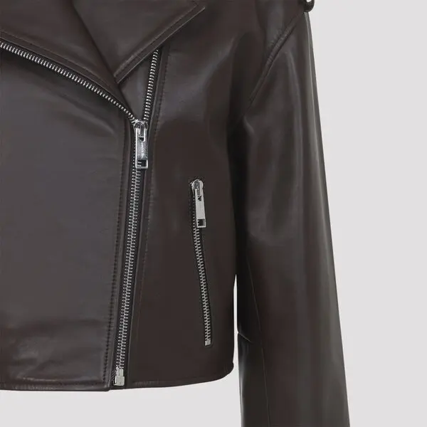 YVES SALOMON Zip-fastening Leather Jacket