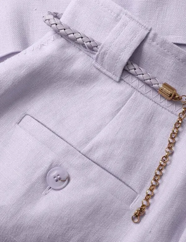 Zimmermann Luna Tailored Linen Shorts