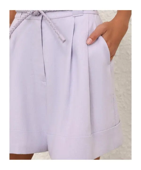Zimmermann Luna Tailored Linen Shorts