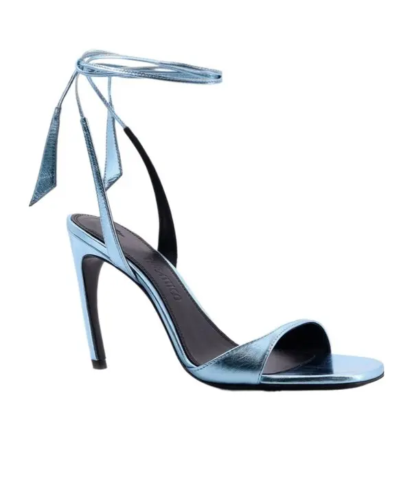 Attico Lace-up Heeled Sandals - Blue