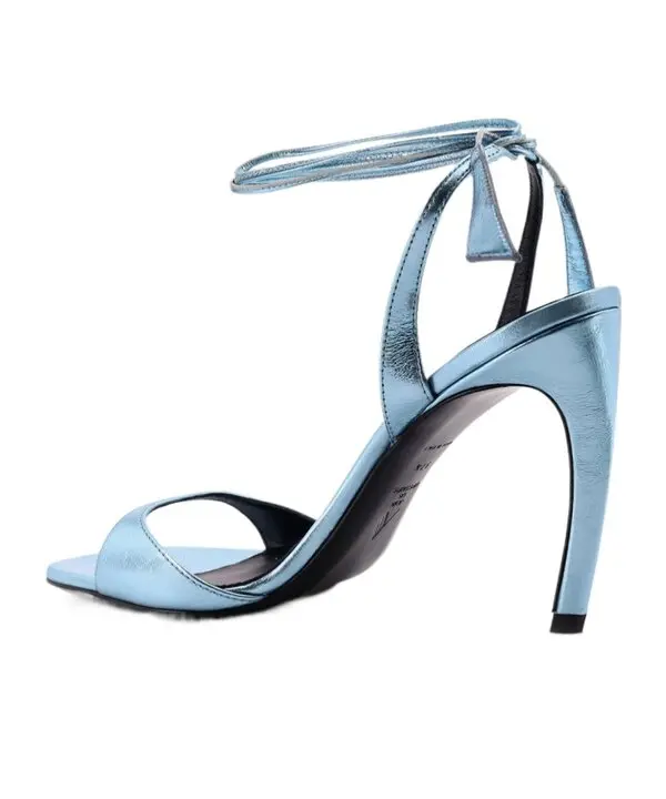 Attico Lace-up Heeled Sandals - Blue