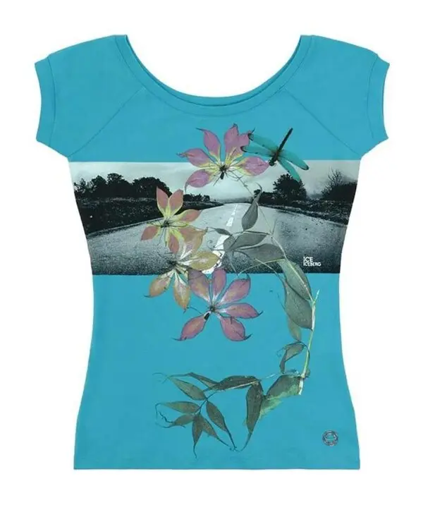 Iceberg Printed T-shirt With Round Neck - Green