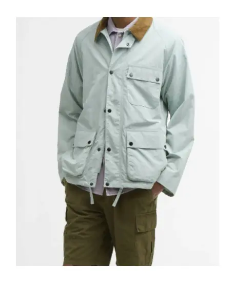 Barbour Modified Solway Showerproof Jacket - Mint Blue