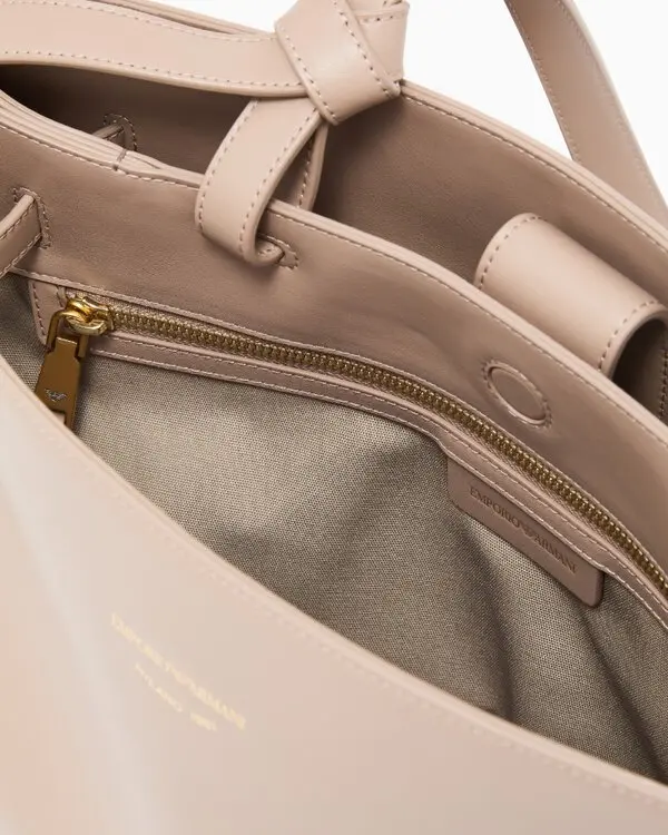 Emporio Armani Top Handle Shoulder Bag - Light Brown