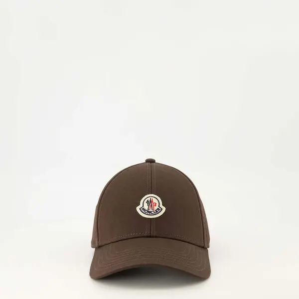 Moncler Logo Patch Baseball Cap - Brown