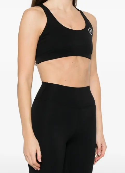 SPORTY  RICH Sporty & Rich Logo Print Short Sleeved Vest