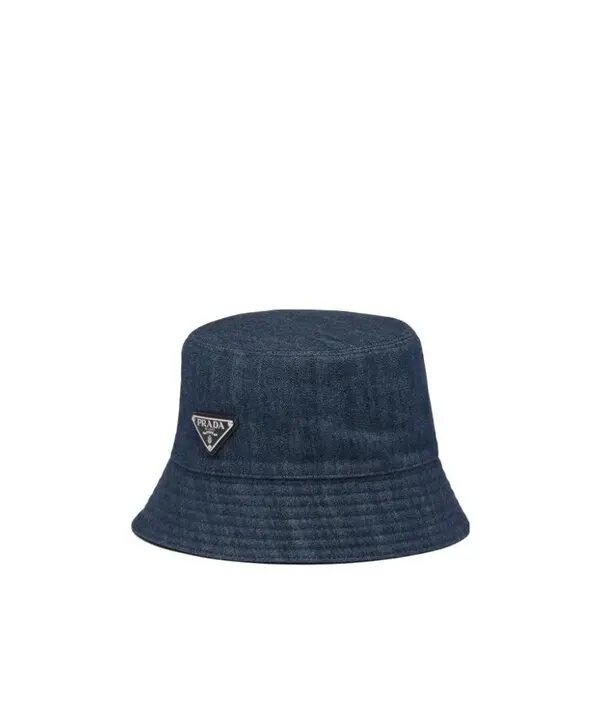Prada Denim Bucket Hat - Blue