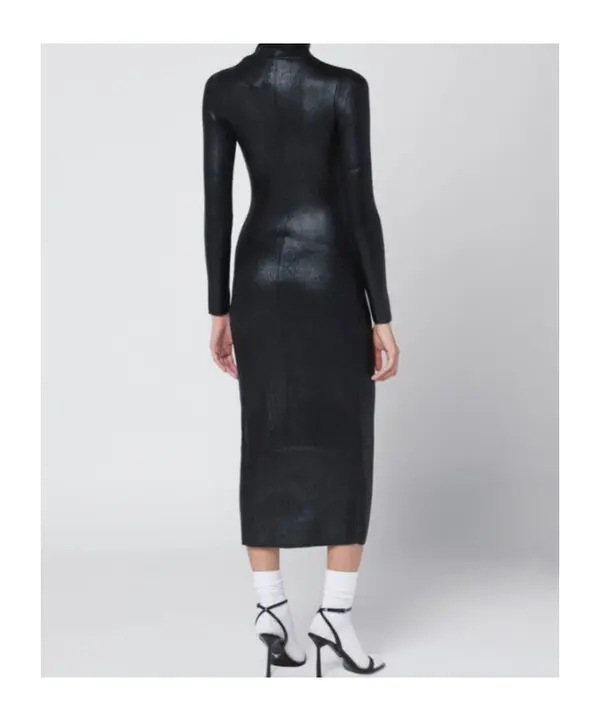 DIESEL® M-zary-b Ribbed High Neck Dress With Oval D Logo