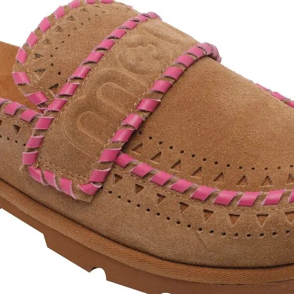 Mou Bio Perforated Mules - Cognac