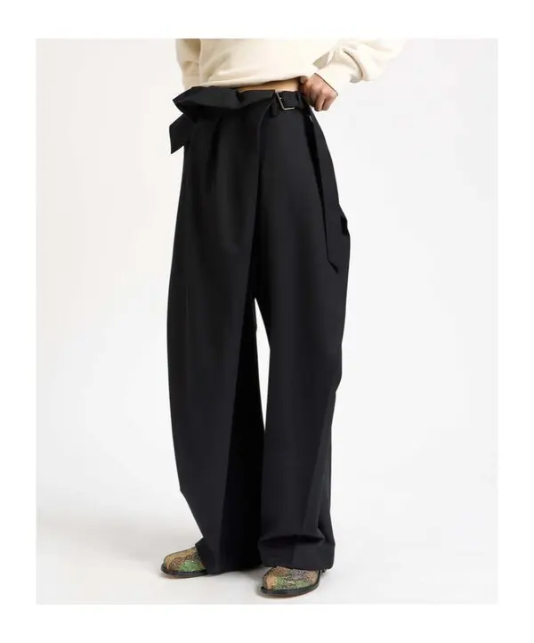 J.W.ANDERSON Fold Over Trousers - Black