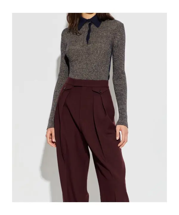 FERRAGAMO Long Sleeve Polo Shirt