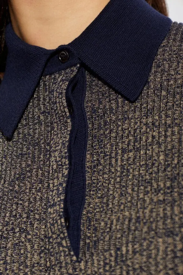 FERRAGAMO Long Sleeve Polo Shirt