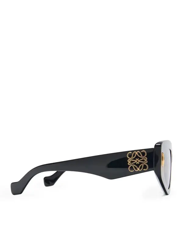 Loewe Full Rim Sunglasses With Gold Tone Detail
