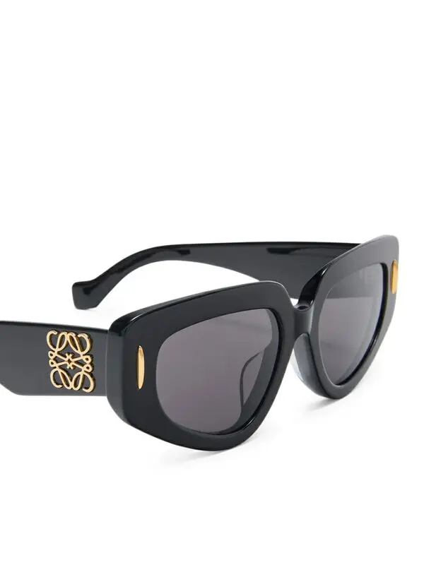 Loewe Full Rim Sunglasses With Gold Tone Detail