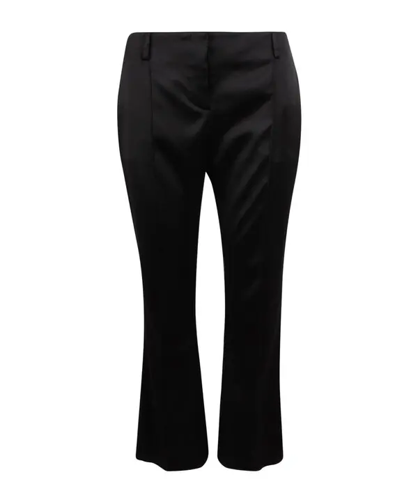Ermanno Scervino Cropped Flared Trousers - Black