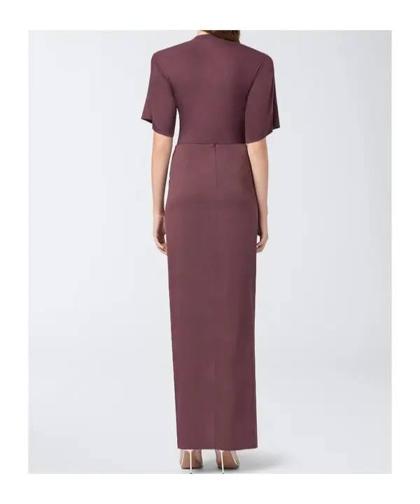 Andamane Phoebe Wrap Effect Midi Skirt - Violet