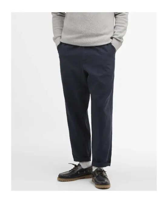 Barbour Cotton Linen Relaxed Trousers